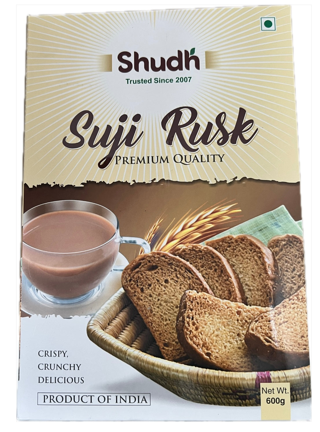 SHUDH SUJI RUSK 600G – Coastal Spices